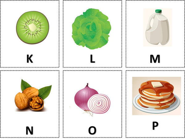 Food Alphabet Cards-Digital Download – Kids Cooking Activities
