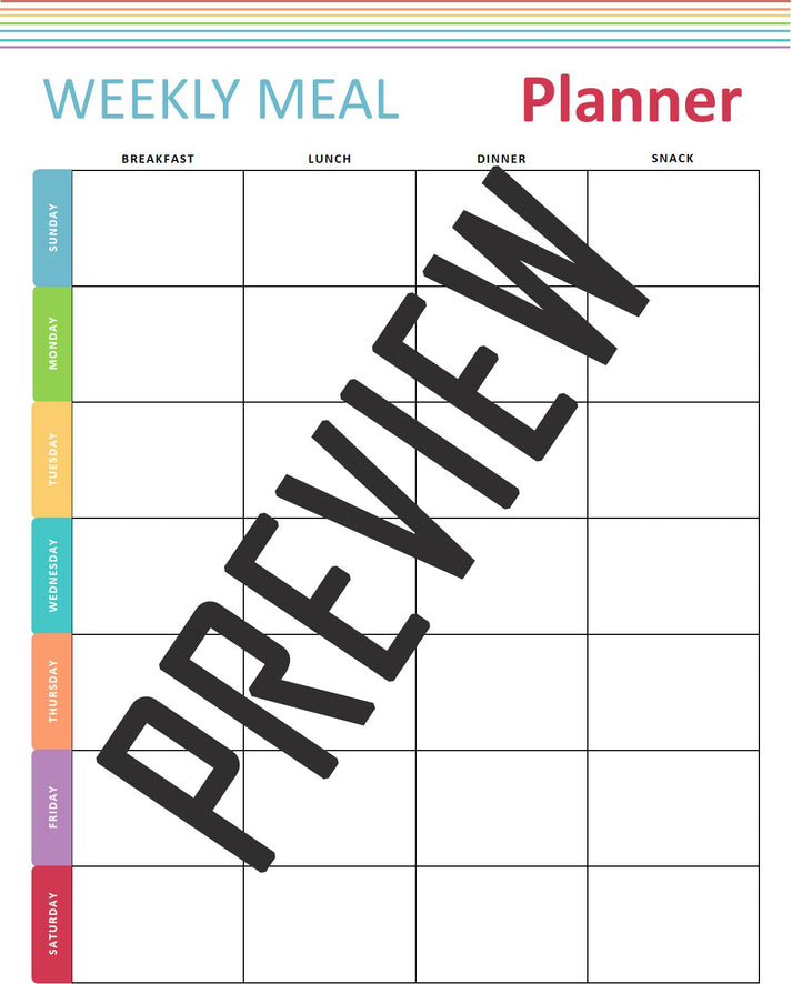 Weekly Menu Planner, Ultimate Meal Planner & Recipe Organizer – 54 Wee ...