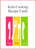 Kids Cooking Recipe Cards Deluxe Set-140 Recipes in 14 Categories-Digi ...