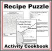 50 Fun Word Search & Fill-in-the-Blank Recipe Puzzles-Digital Download ...